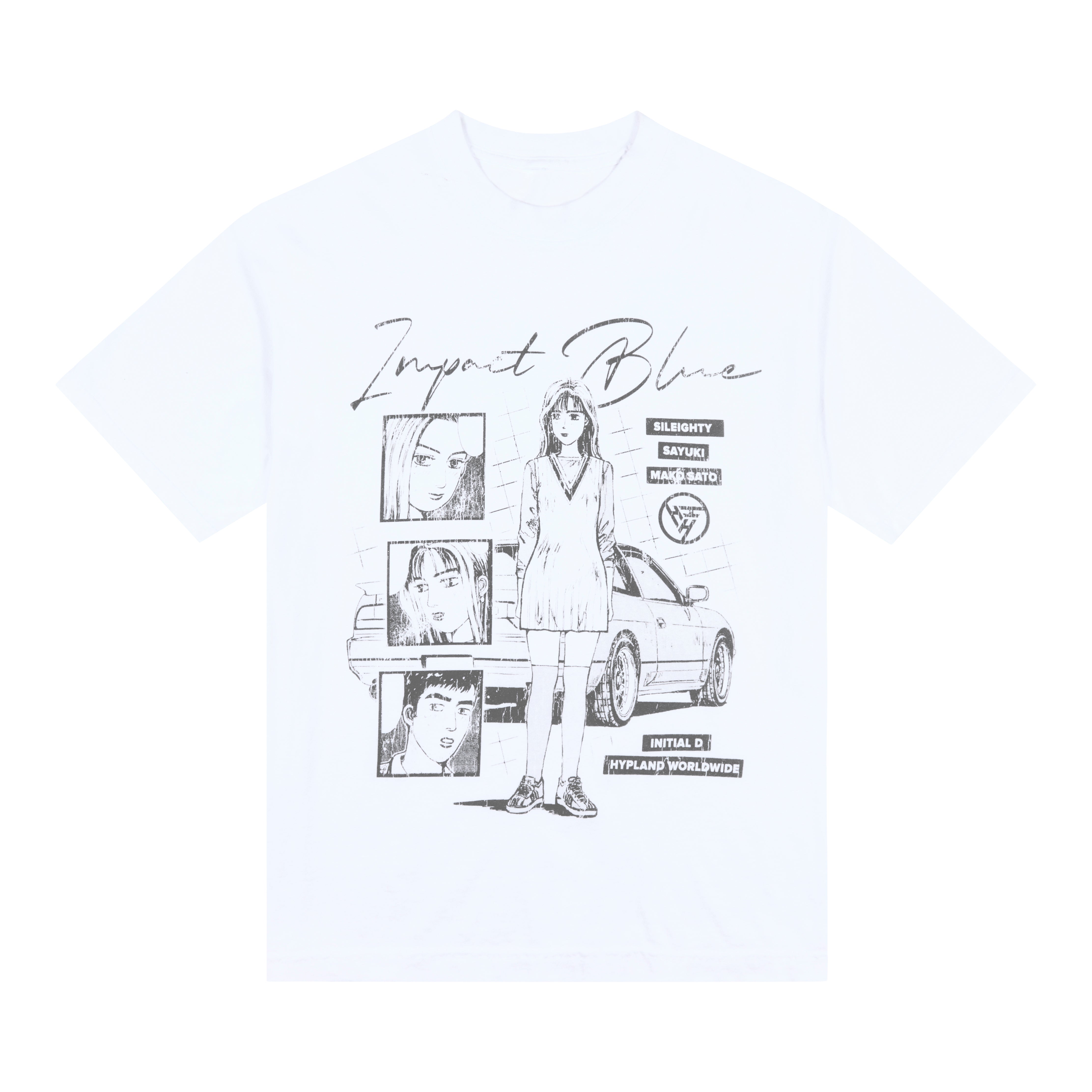 INITIAL D IMPACT BLUE SHIRT (WHITE) – Hypland