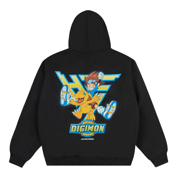 DIGIMON HYPLAND LOGO HOODIE (BLACK) – Hypland