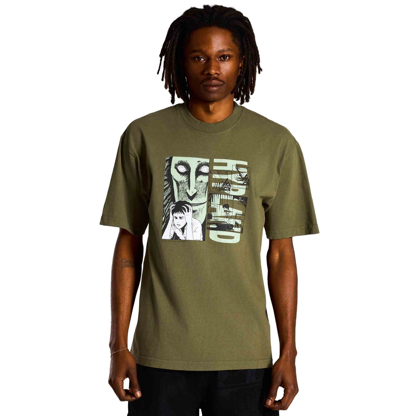 JUNJI ITO DISTRACTIONS SHIRT (ARMY) – Hypland