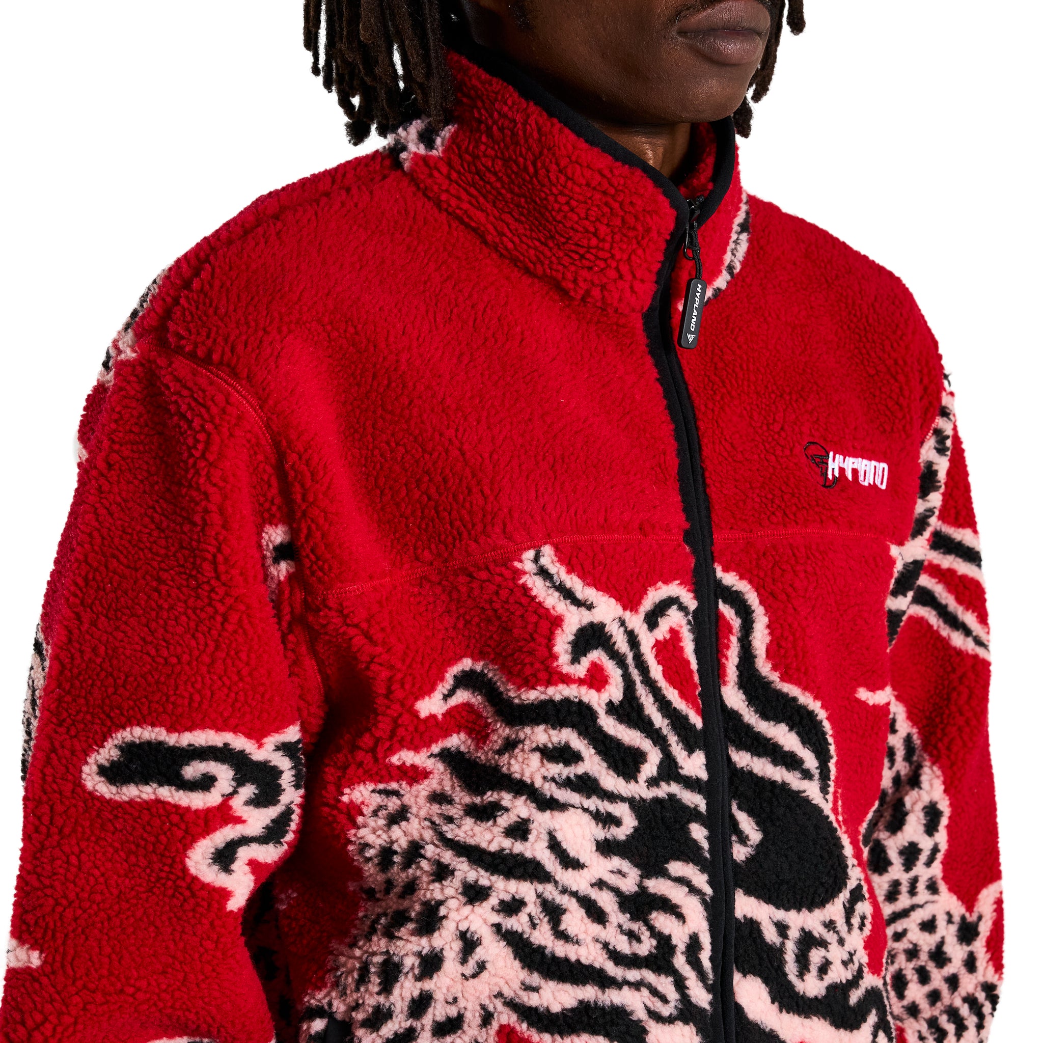 YEAR OF THE DRAGON SHERPA JACKET (RED) – Hypland