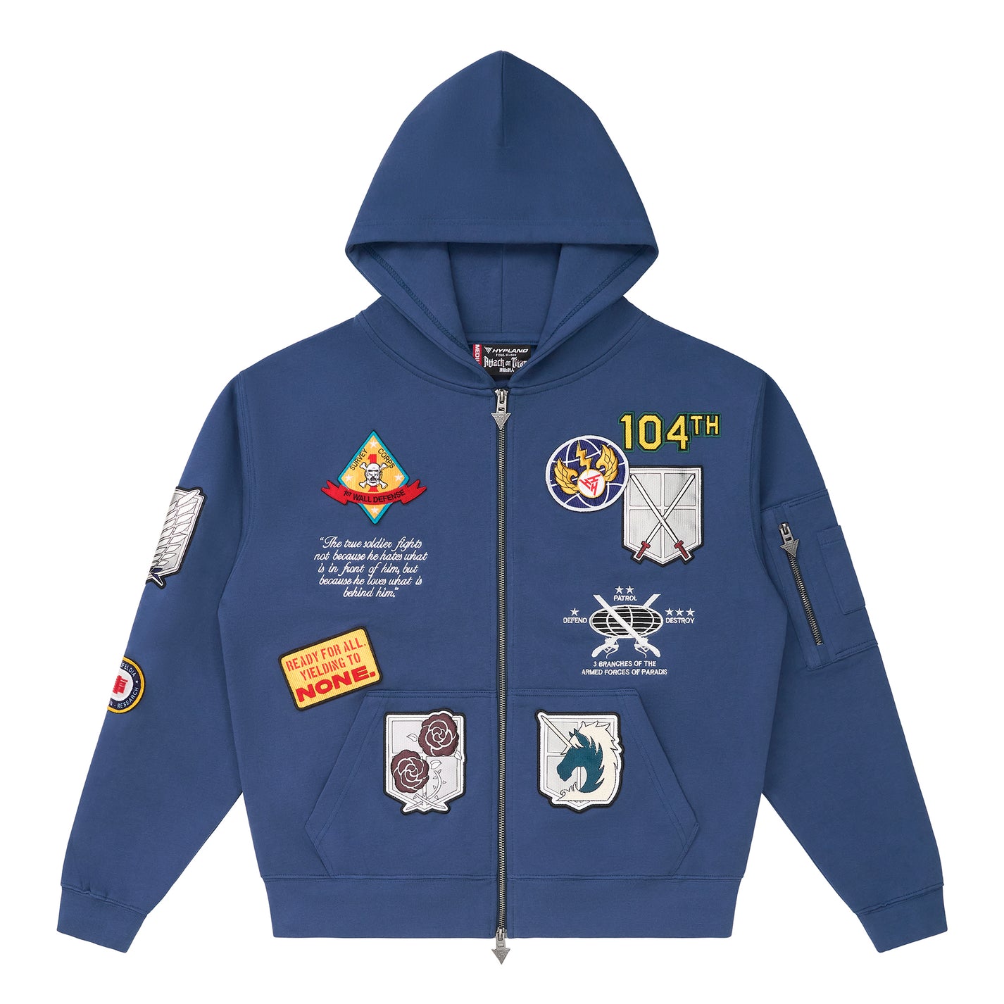 AOT TEAM HOODIE HOODIE (BLUE) – Hypland